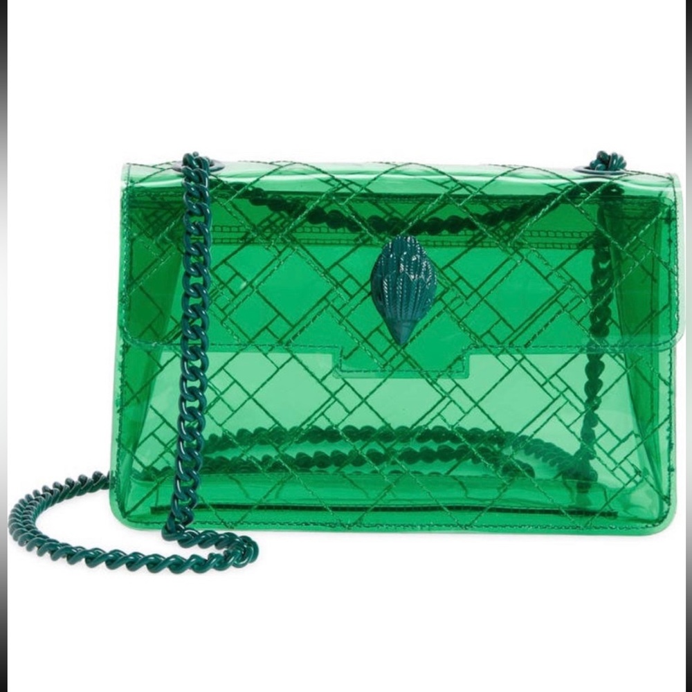 Medium Kensington Vinyl Crossbody Green Bag Kurt Geig… - Gem